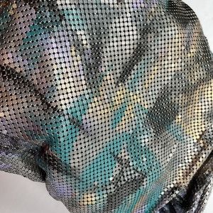 Laura B | Bags | Laura B Metal Mesh Pleated Horn Purse Never Used In ...